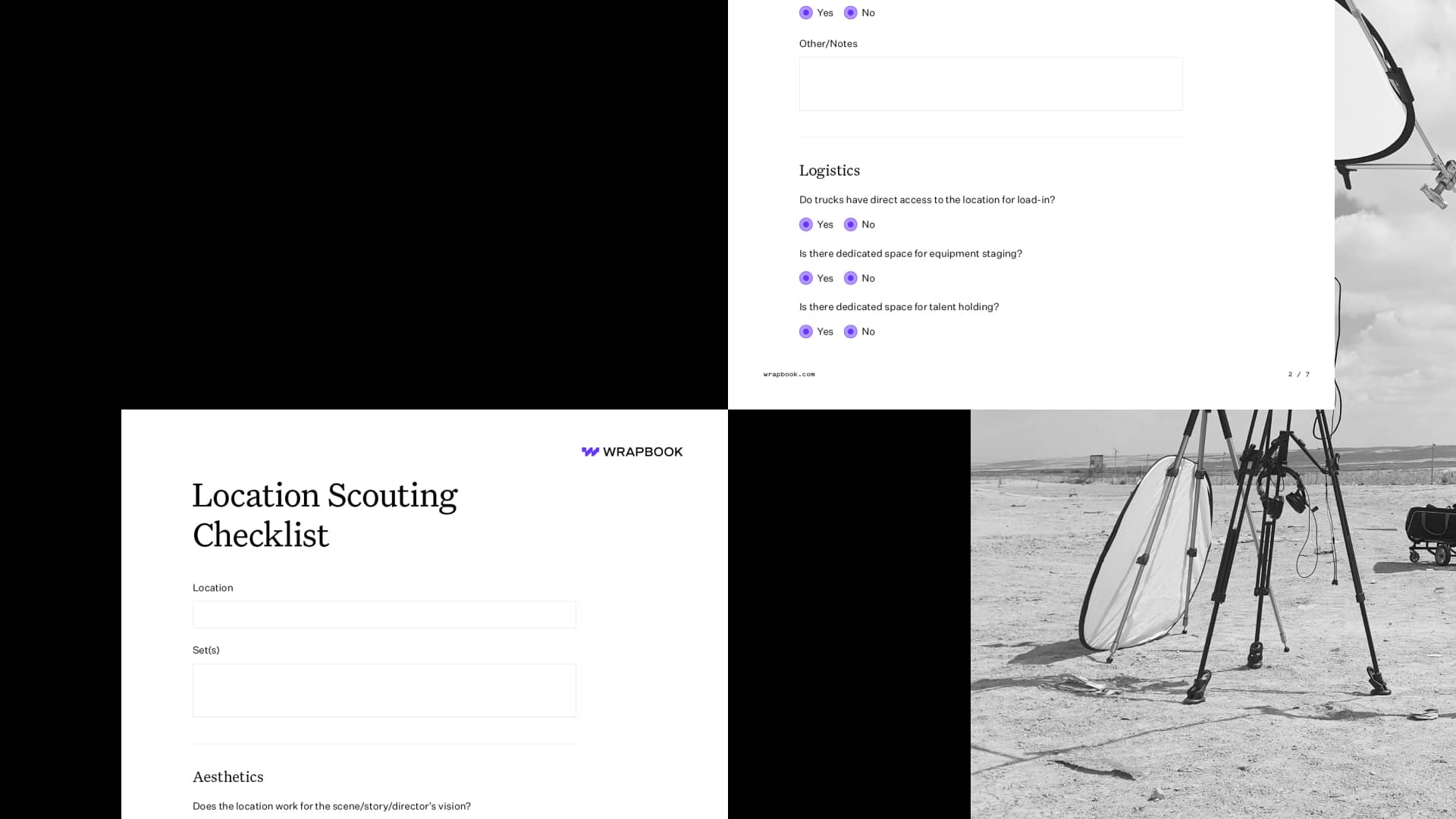Download the Location Scouting Checklist | Wrapbook